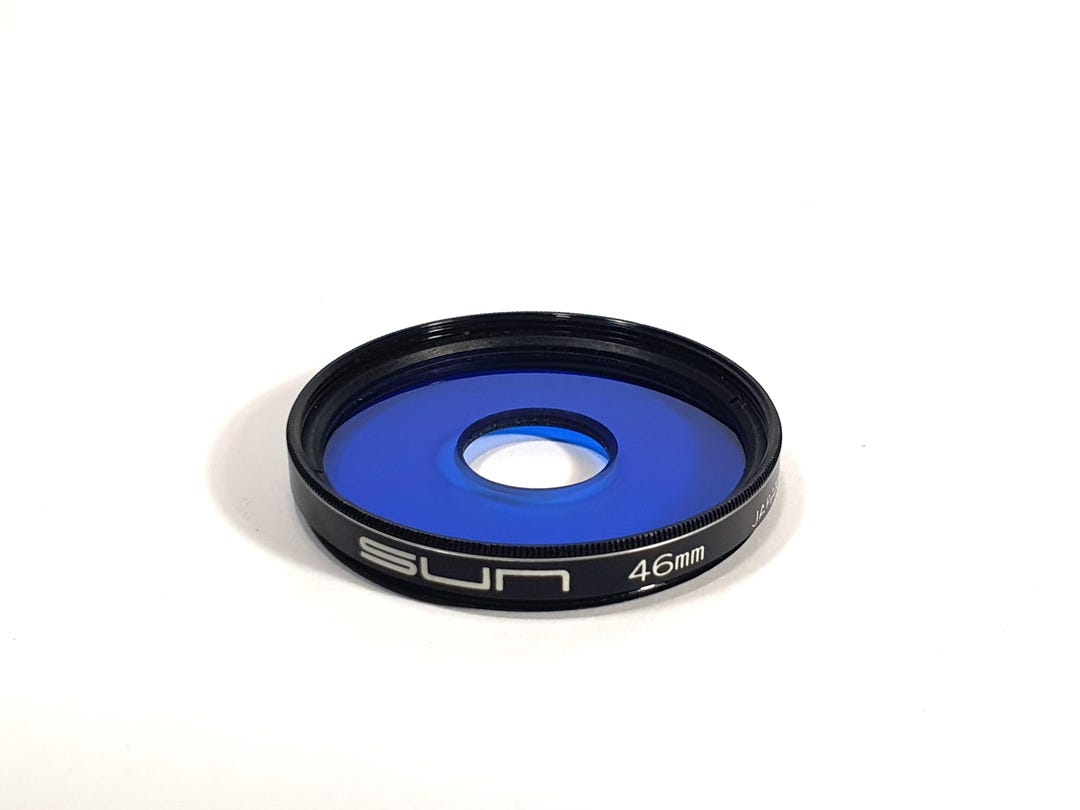 Rare Vintage SUN 46mm COLOR VIGNETTE Blue Lens Filter 35mm Black White ...