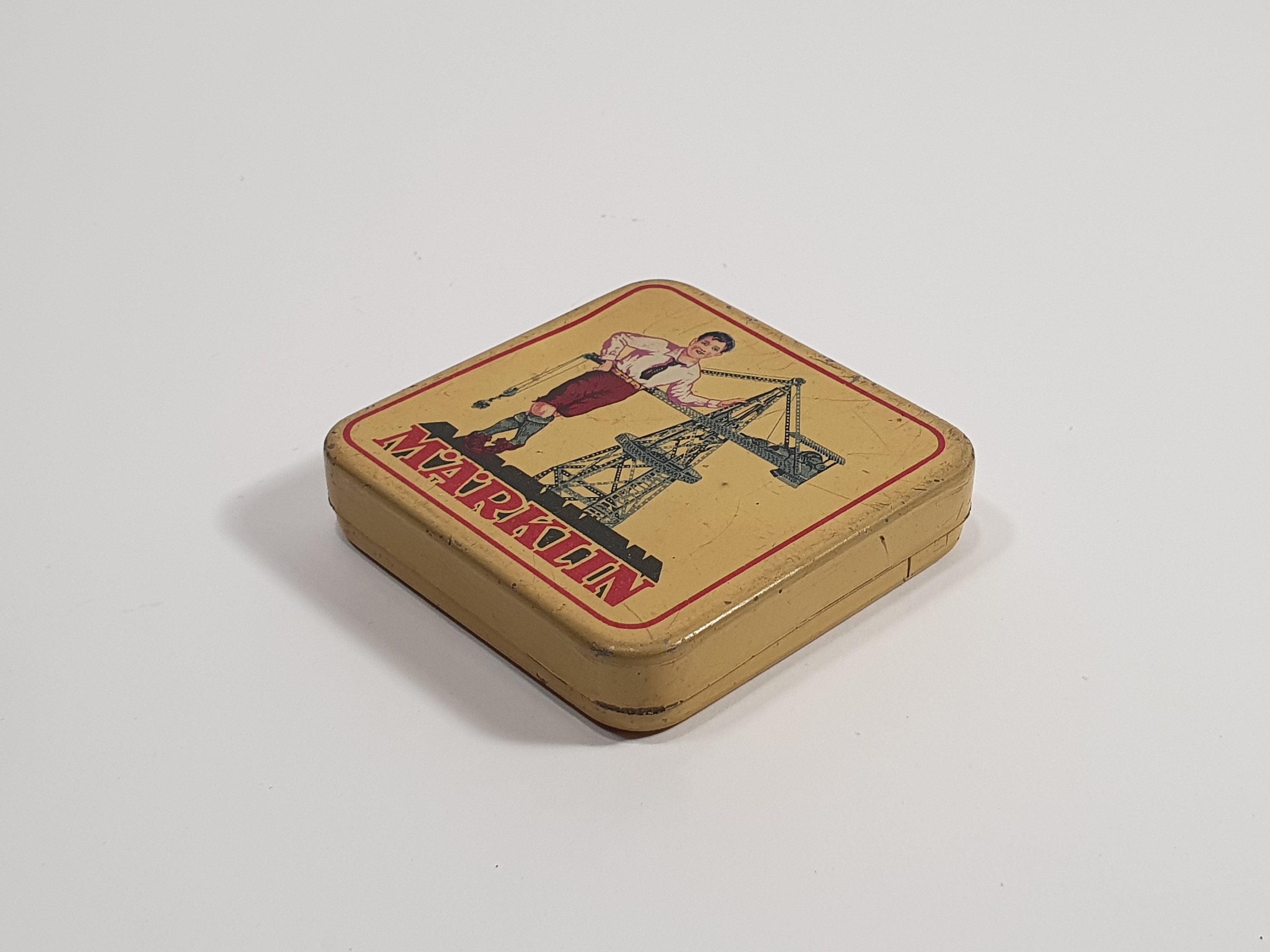 Vintage MARKLIN Lithographed Tin Box Toy Construction Set Model Train ...
