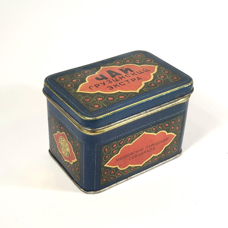 Russian Tin Box - Etsy