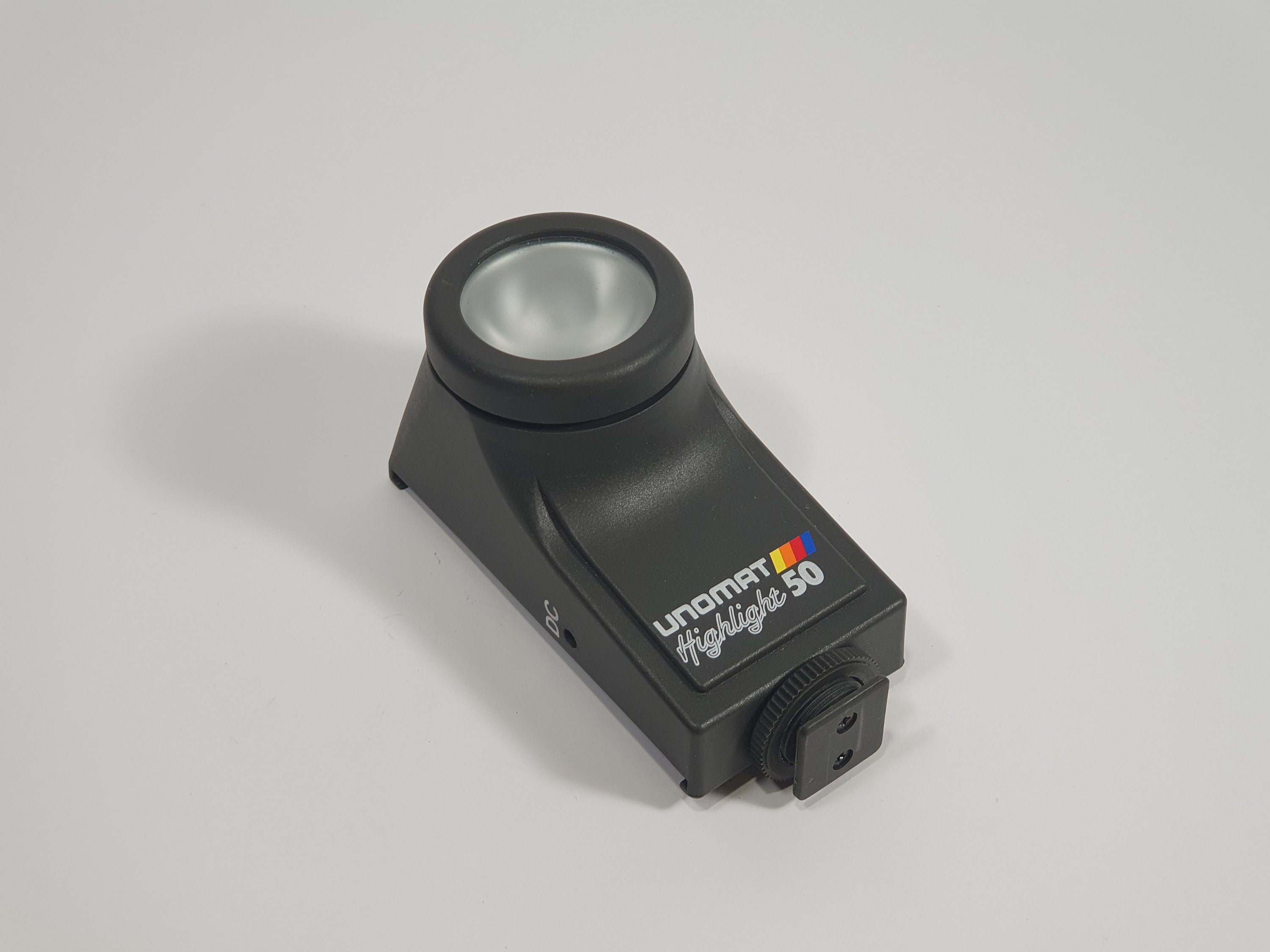 1980's UNOMAT Highlight 50 VHS Camera Video Light Lighting Flash Shoe Mount Germany Vintage ...
