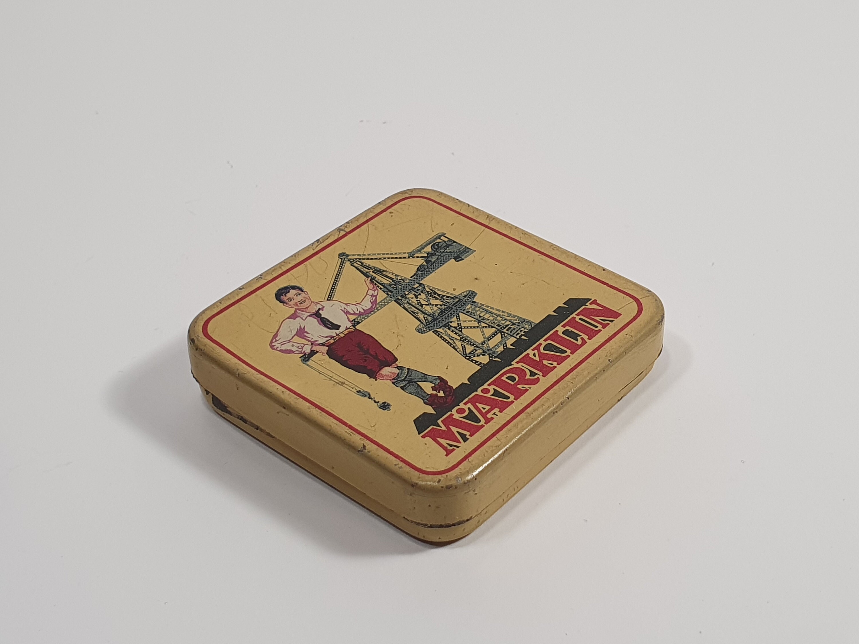 Vintage MARKLIN Lithographed Tin Box Toy Construction Set Model Train ...