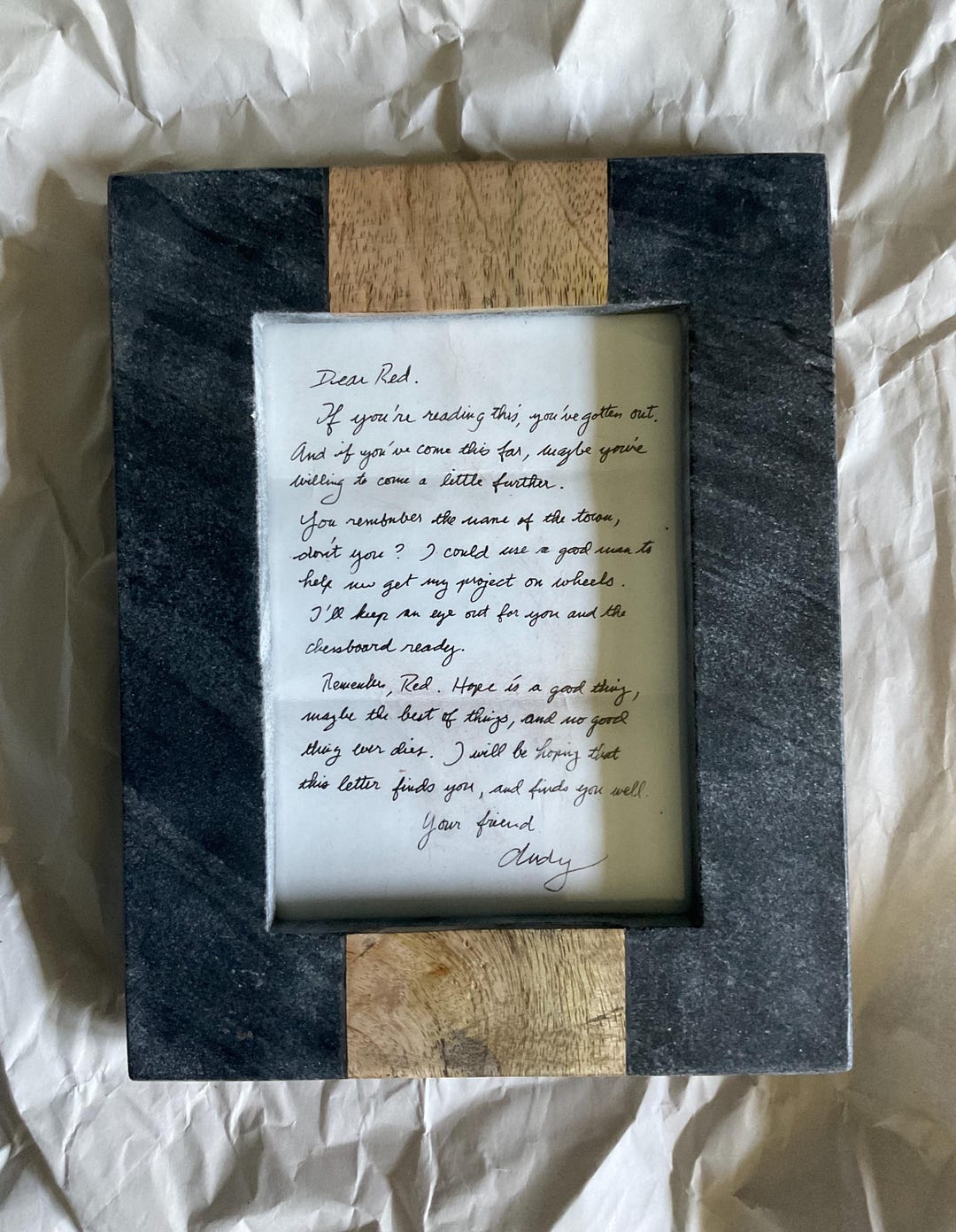 Andy Dufresnes Letter to Red Shawshank Redemption - Etsy