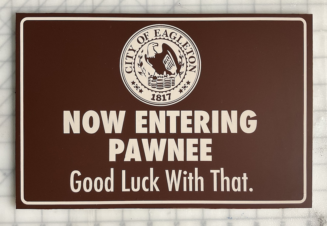 Parks and Recreation Pawnee Sign - Etsy