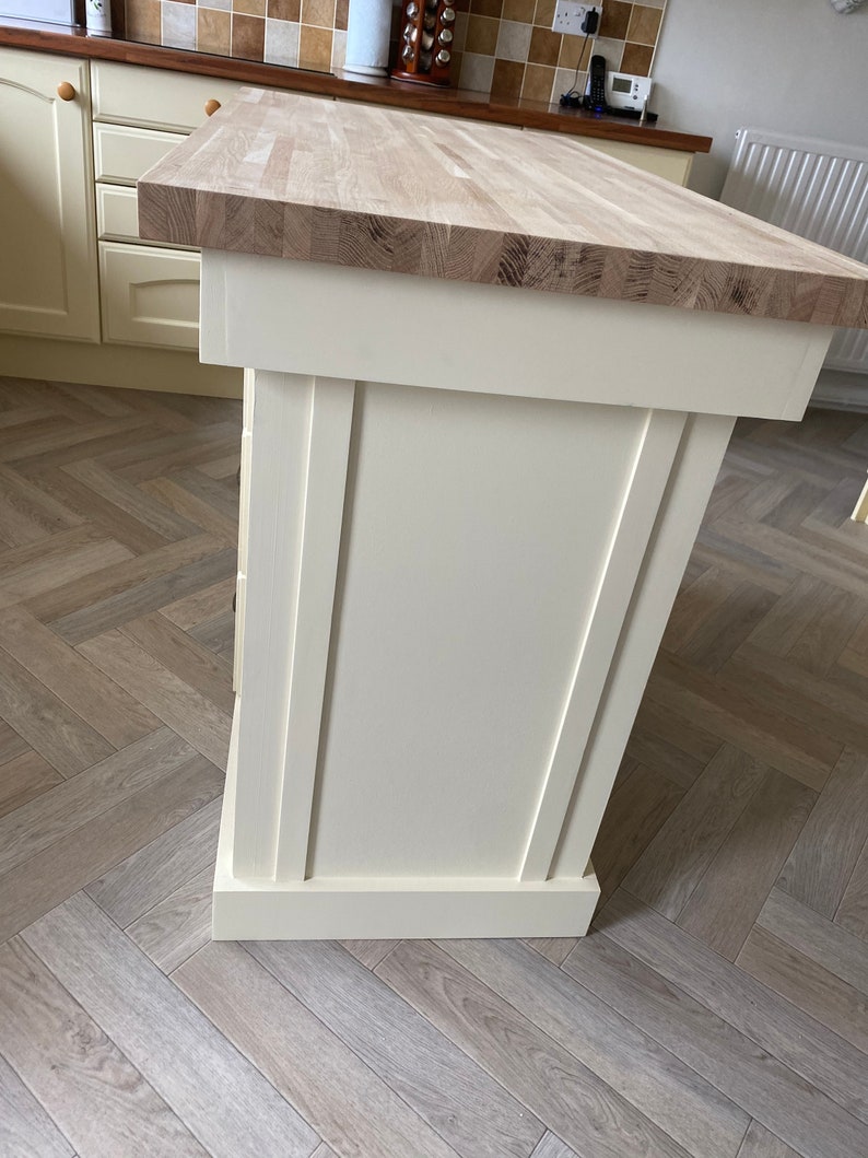 The Rose Bespoke Kitchen Island Finished in Your Chosen Farrow and Ball ...