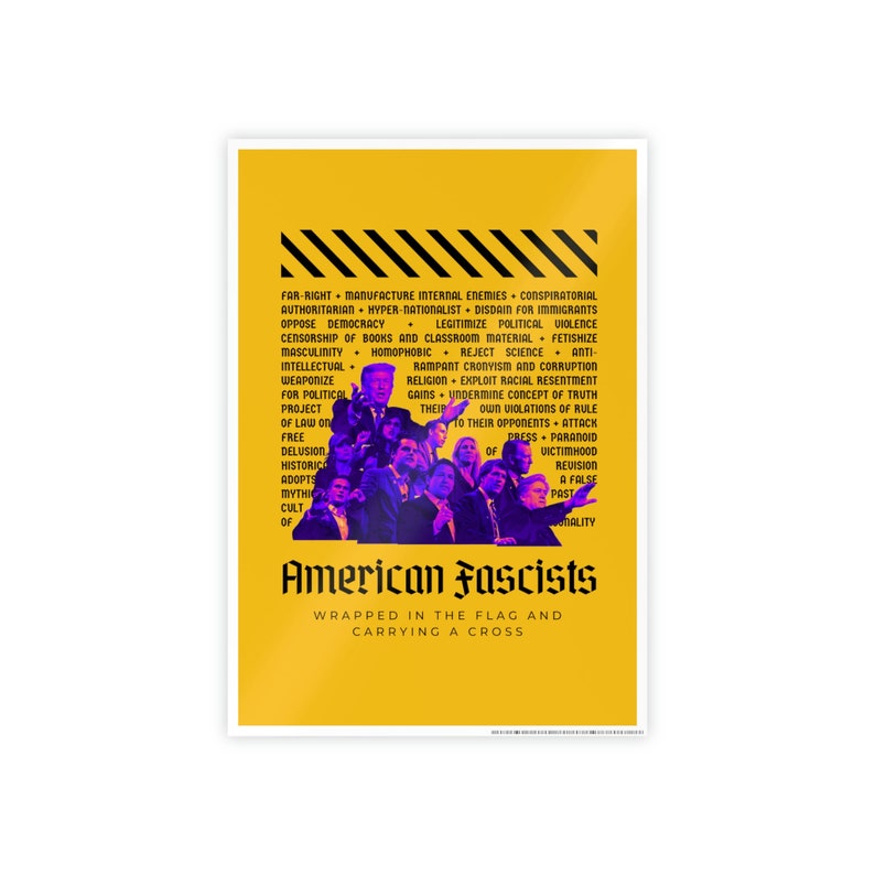 American Fascists Poster - Anti Fascist, Republicans Are Fascists, Anti ...