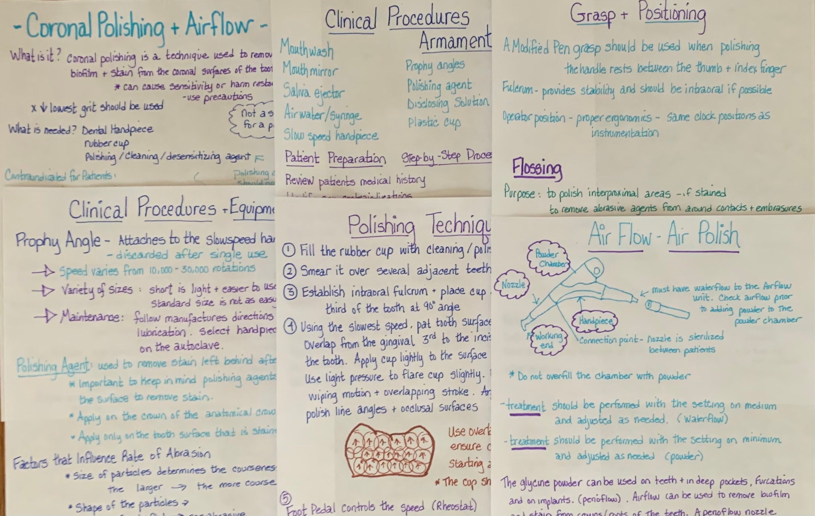 Polishing Study Sheets for the Dental Hygiene Student - Etsy