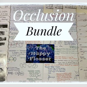 Occlusion Study Sheets and Flashcards for Dental Hygiene - Etsy