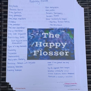 Radiology Bundle Study Sheets for Dental Students - Etsy