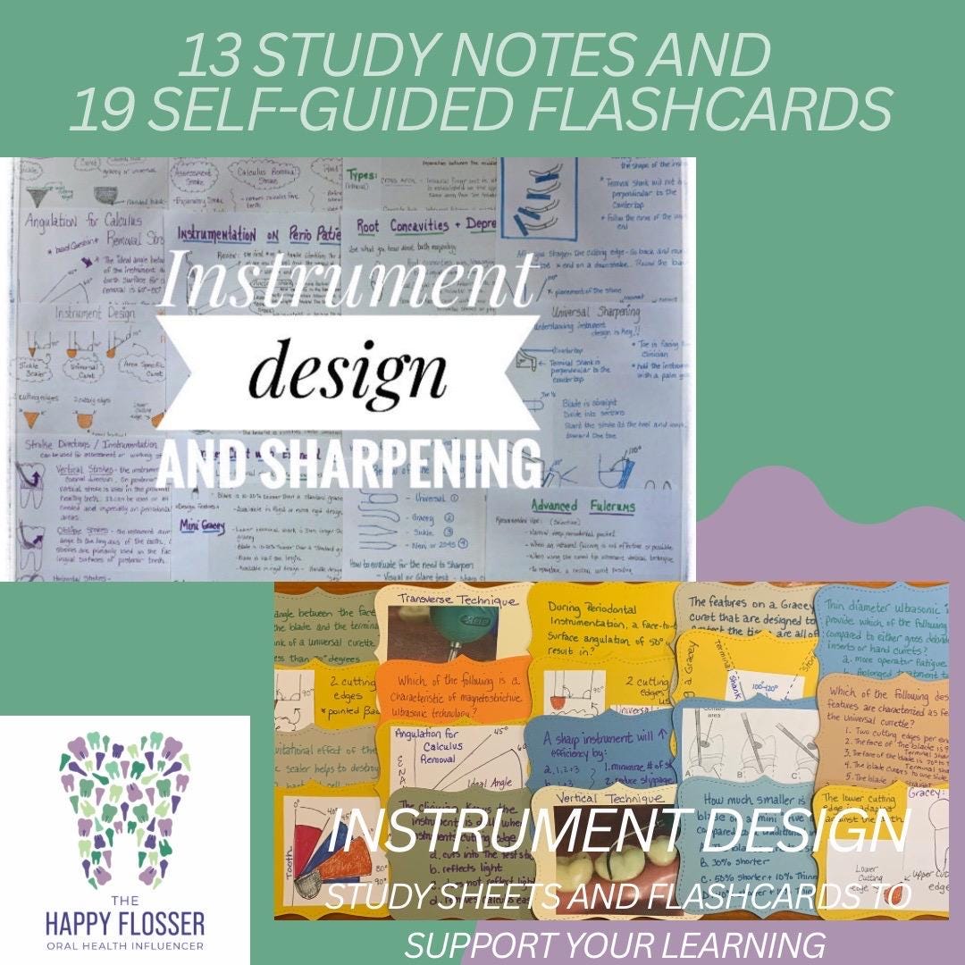 Instrument Design Basics and Sharpening for Dental Hygiene - Etsy