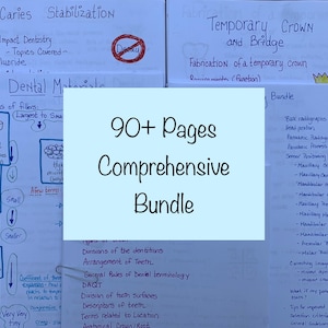 Dental Assisting Notes Bundle: Terminology, Materials, Radiology! - Etsy