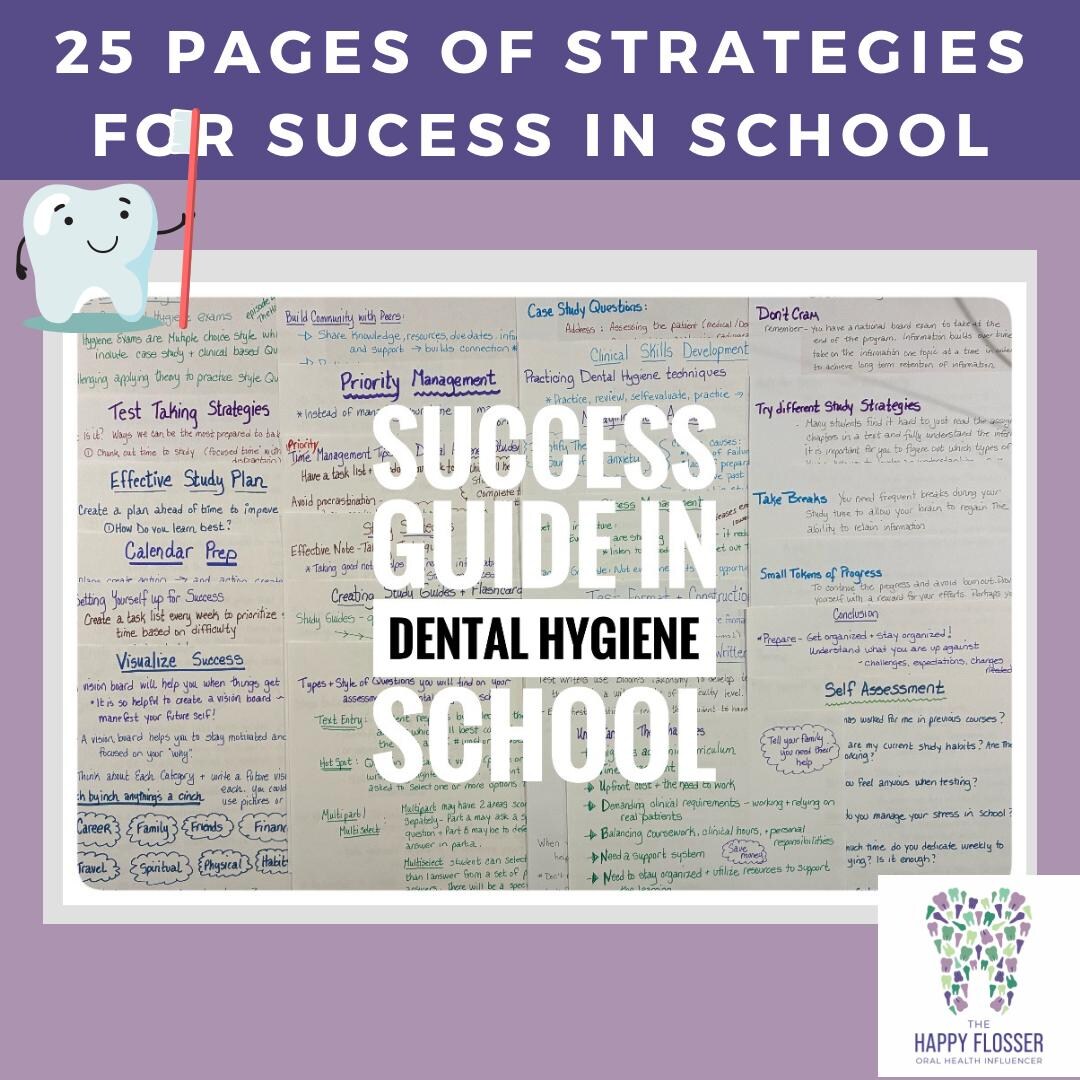 Strategies for Success in Dental Hygiene School Study Guide and ...