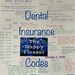 Dental Insurance CDT Codes Study Sheets - Etsy
