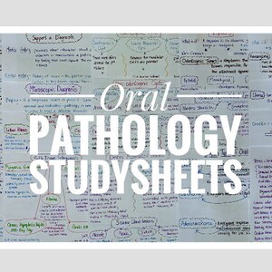 Oral Pathology Study Sheets for the Dental Hygiene Student - Etsy