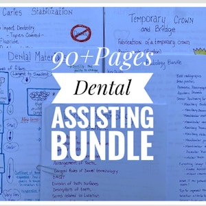 Dental Assisting Notes Bundle: Terminology, Materials, Radiology! - Etsy