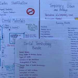 Dental Assisting Notes Bundle: Terminology, Materials, Radiology! - Etsy