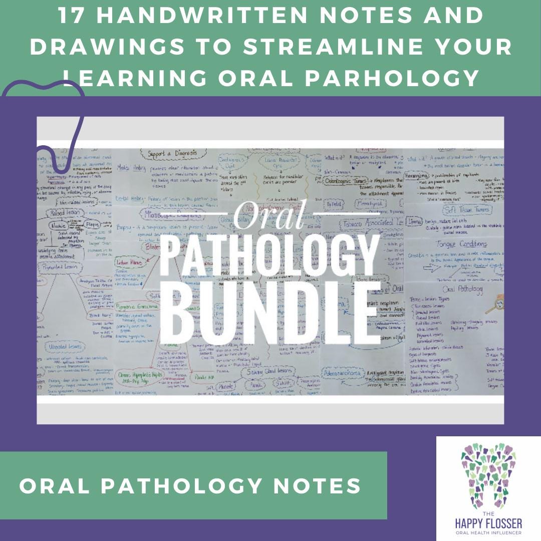 Oral Pathology Study Sheets for the Dental Hygiene Student - Etsy