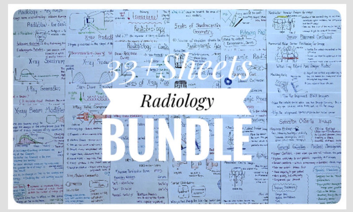 Radiology Bundle Study Sheets for Dental Students - Etsy