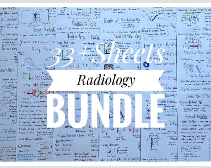Dental Radiology Study Notes 14 Pages - Etsy Canada