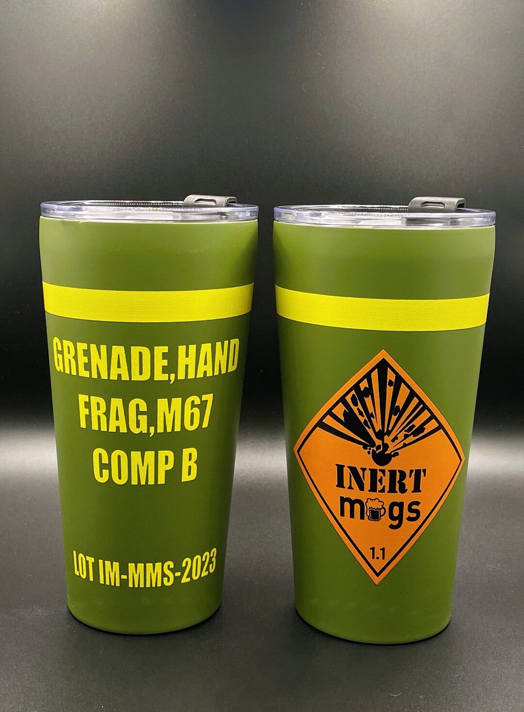 EOD Explosive Tumbler, Hand Grenade, Frag, 14oz Vacuum Sealed! - Etsy