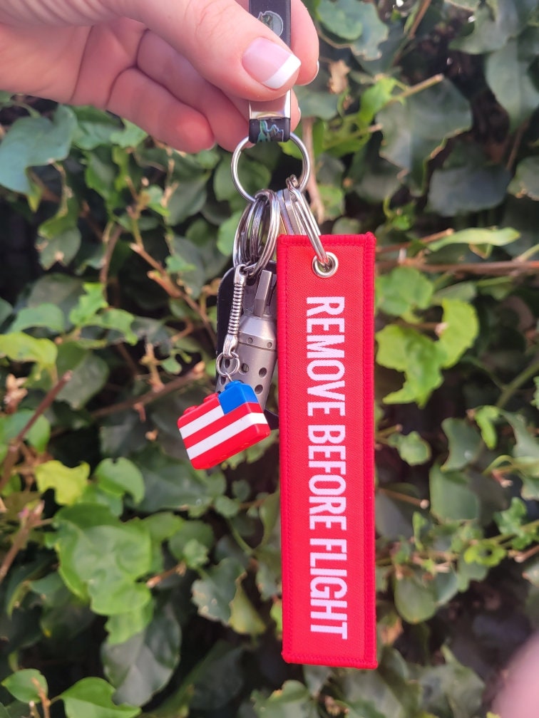 Remove Before Flight Key Chain - Etsy