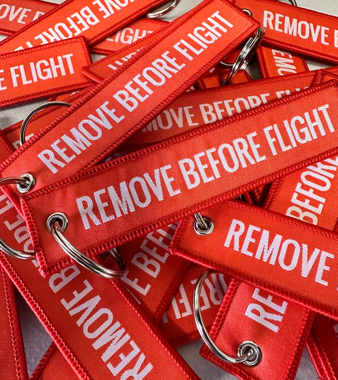 Remove Before Flight Key Chain - Etsy