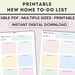 Printable & Editable New Home Checklist, New Home, New Home To-do List ...
