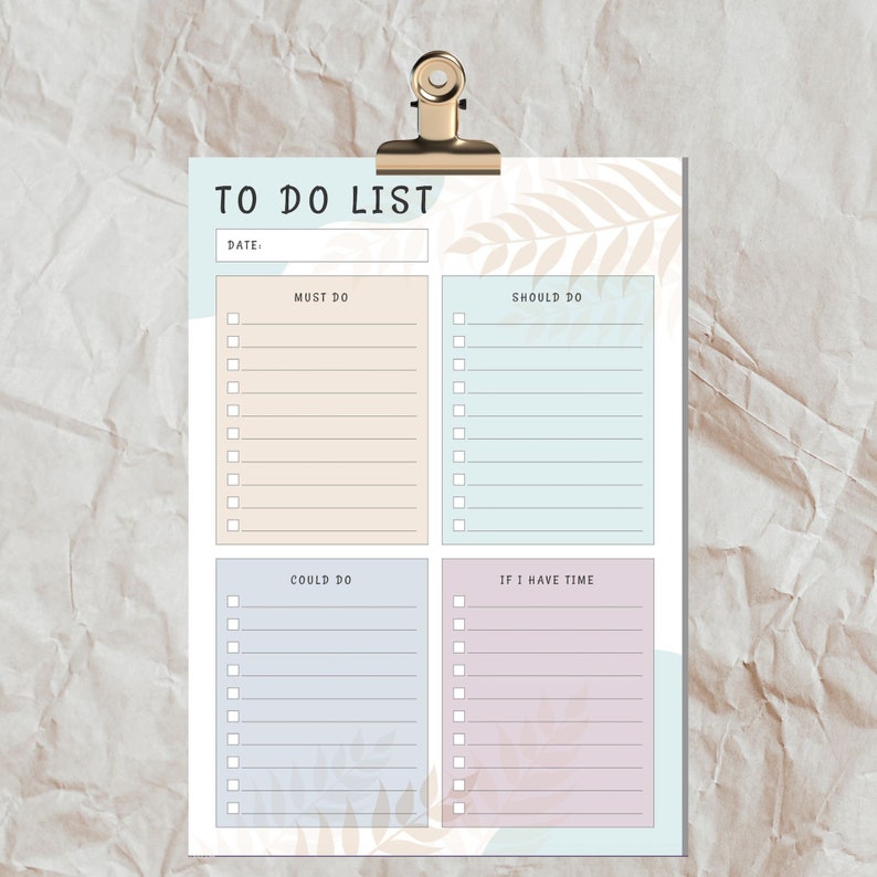 Printable & Editable To-do List, Checklist, To-do List, To-do List ...