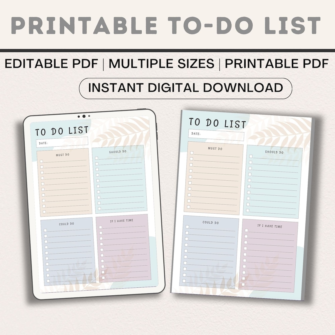 Printable & Editable To-do List, Checklist, To-do List, To-do List ...