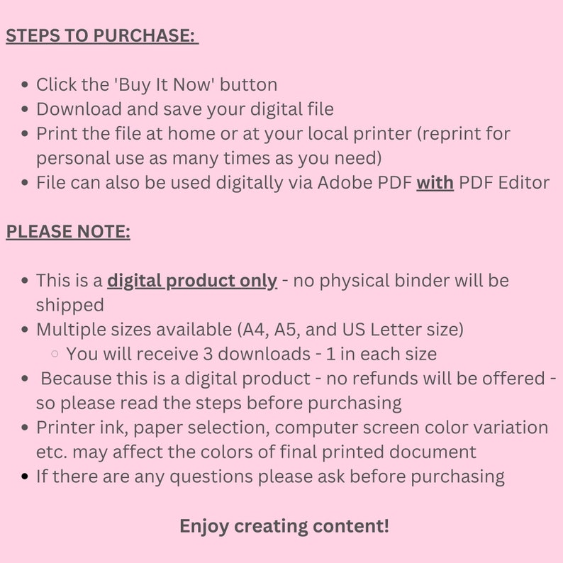 Youtube Content Planner, Social Media Organization (printable ...