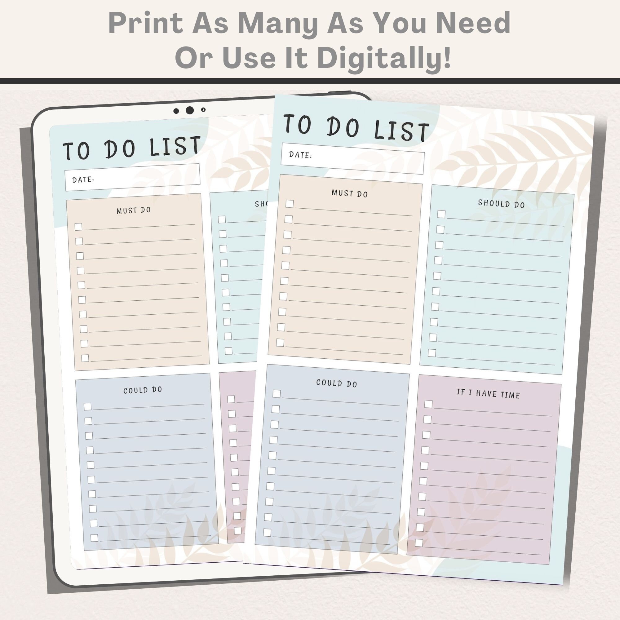 Printable & Editable To-do List, Checklist, To-do List, To-do List ...