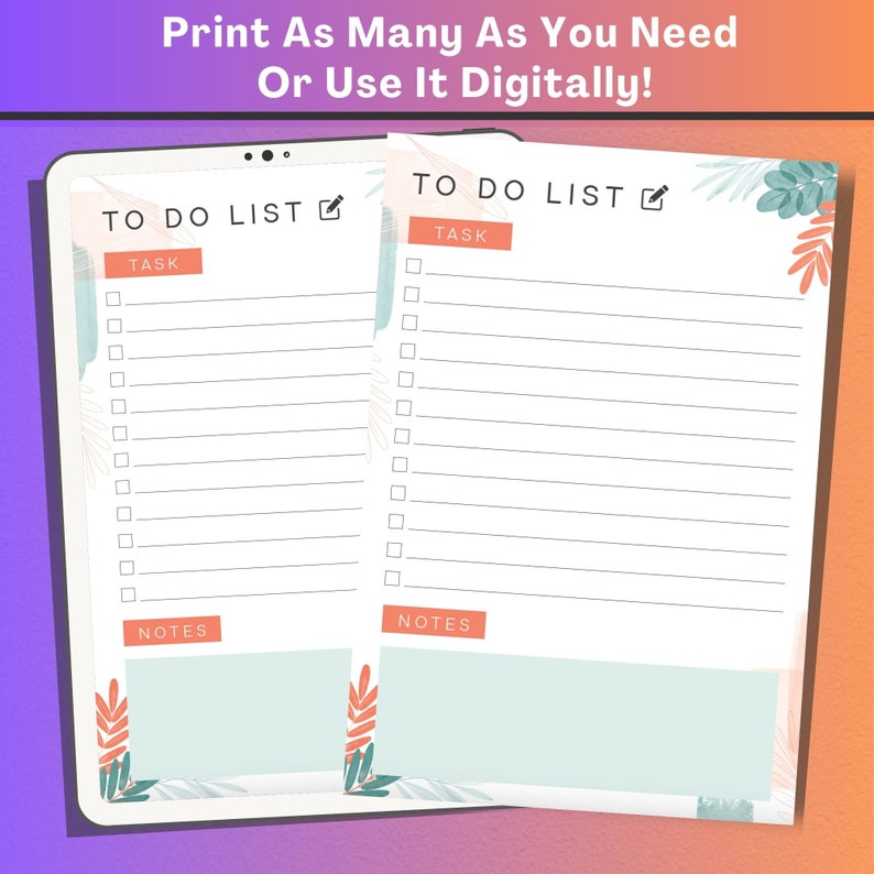 To-do List Template, Printable & Editable To-do List Template ...