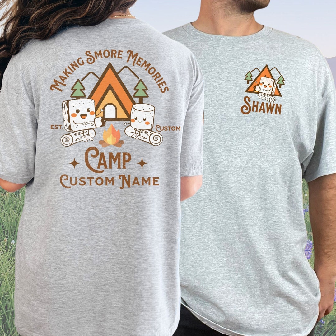 Customized Family Camping Shirt, Personalized Group Camp Tshirt, Making ...