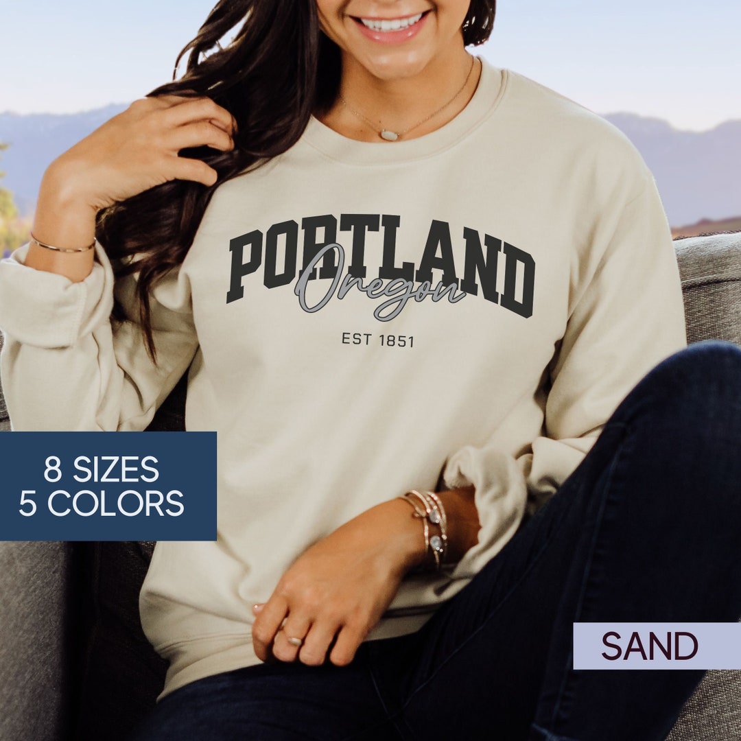 Portland Oregon, Pacific Northwest, Collegiate Style Sweatshirt, PNW ...