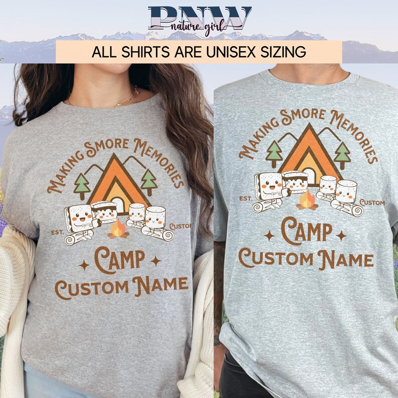 Customized Family Camping Shirt, Personalized Group Camp Tshirt, Making ...