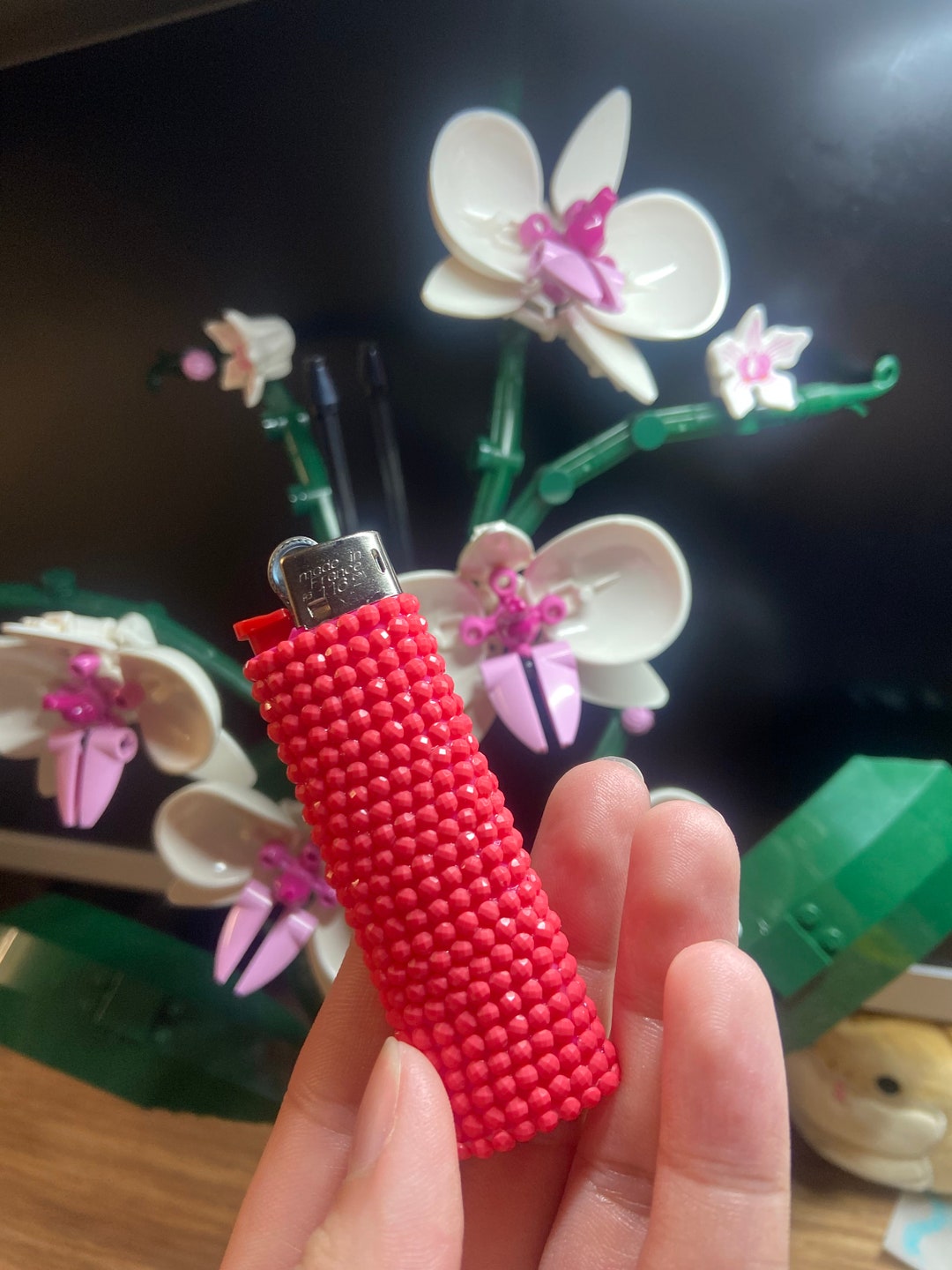 Pink Bedazzled Thin Bic Lighter - Etsy