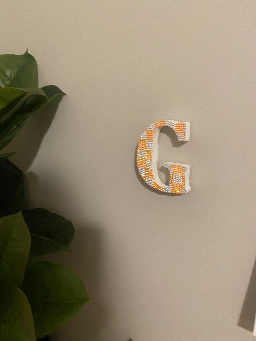 Bedazzled Checker Board Letter - Etsy