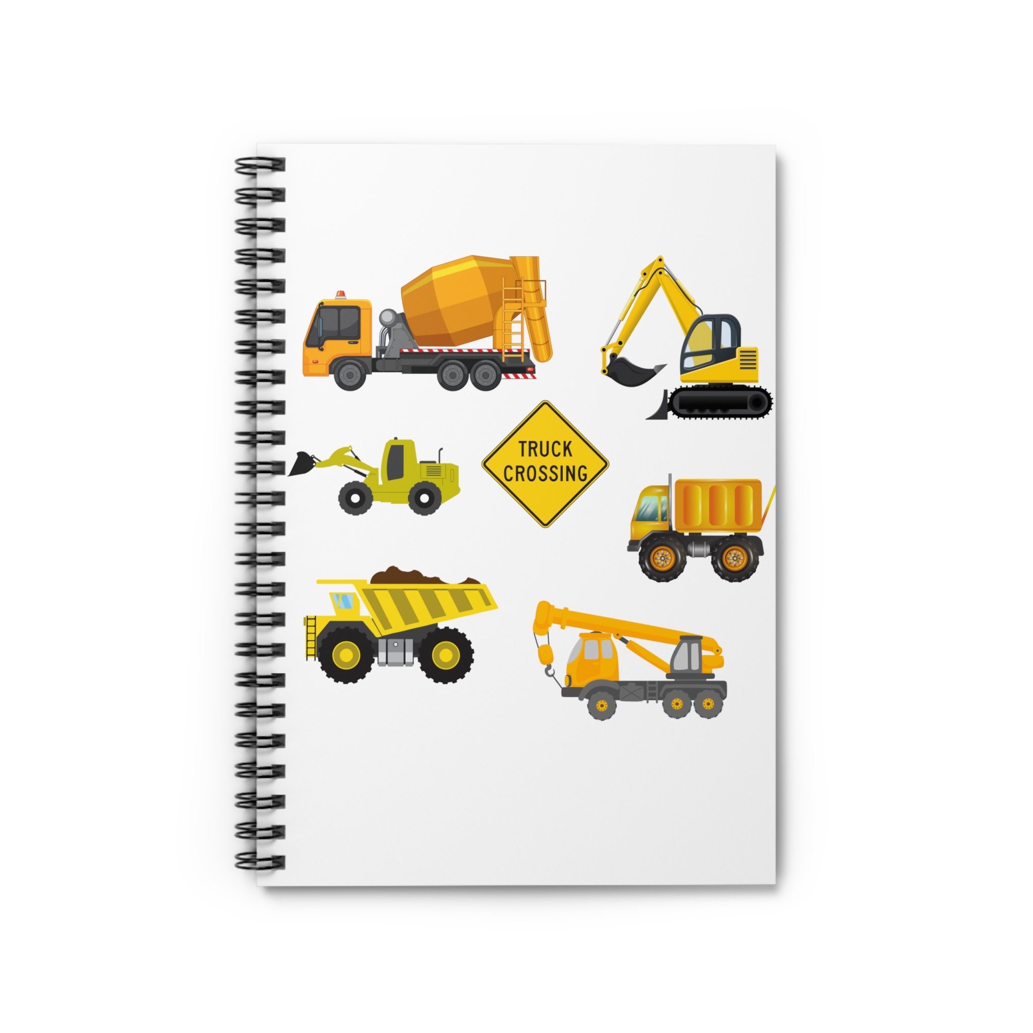 Construction Notebook, Truck Notebook, Kids Gift, Truck Journal - Etsy