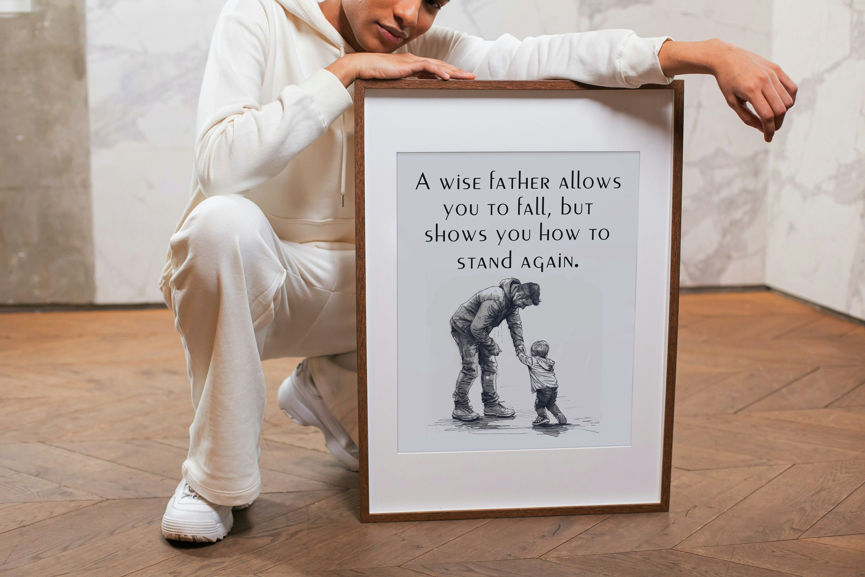 A Wise Father Digital Print Fathers Day Gift Digital Download Fathers ...