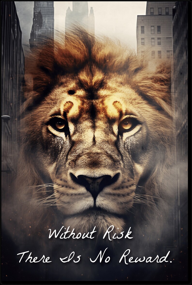 Lion Motivation Quotes Bundle - Inspirational Digital Art Set - Etsy