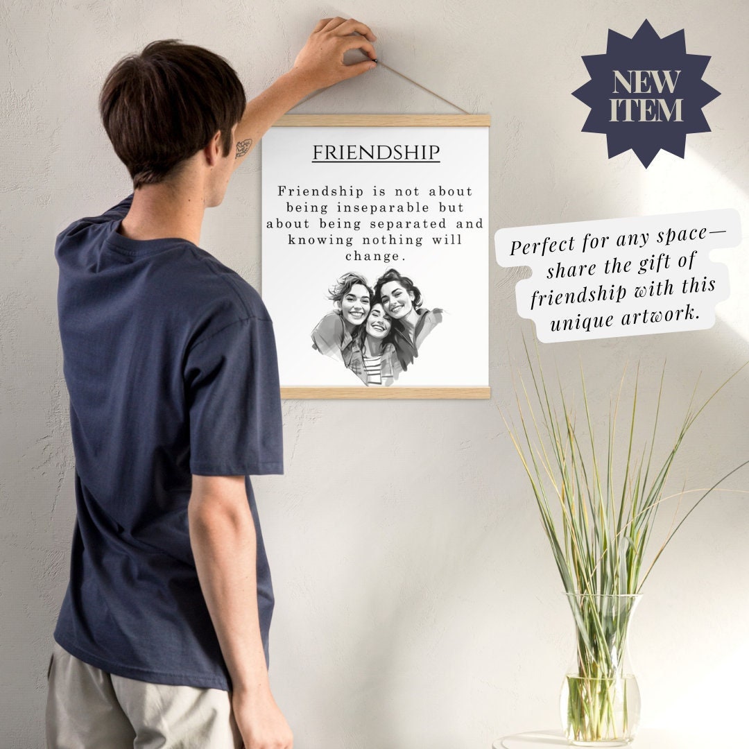 Friendship is Not About Being Inseparable | Best Friends Birthday Print ...