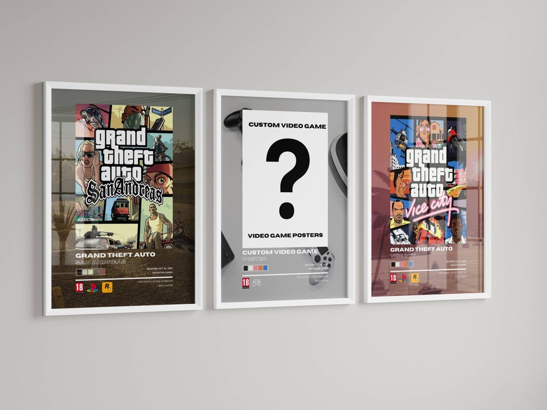 Custom Video Game Poster | Gamer Wall Art (digital Print) - Etsy