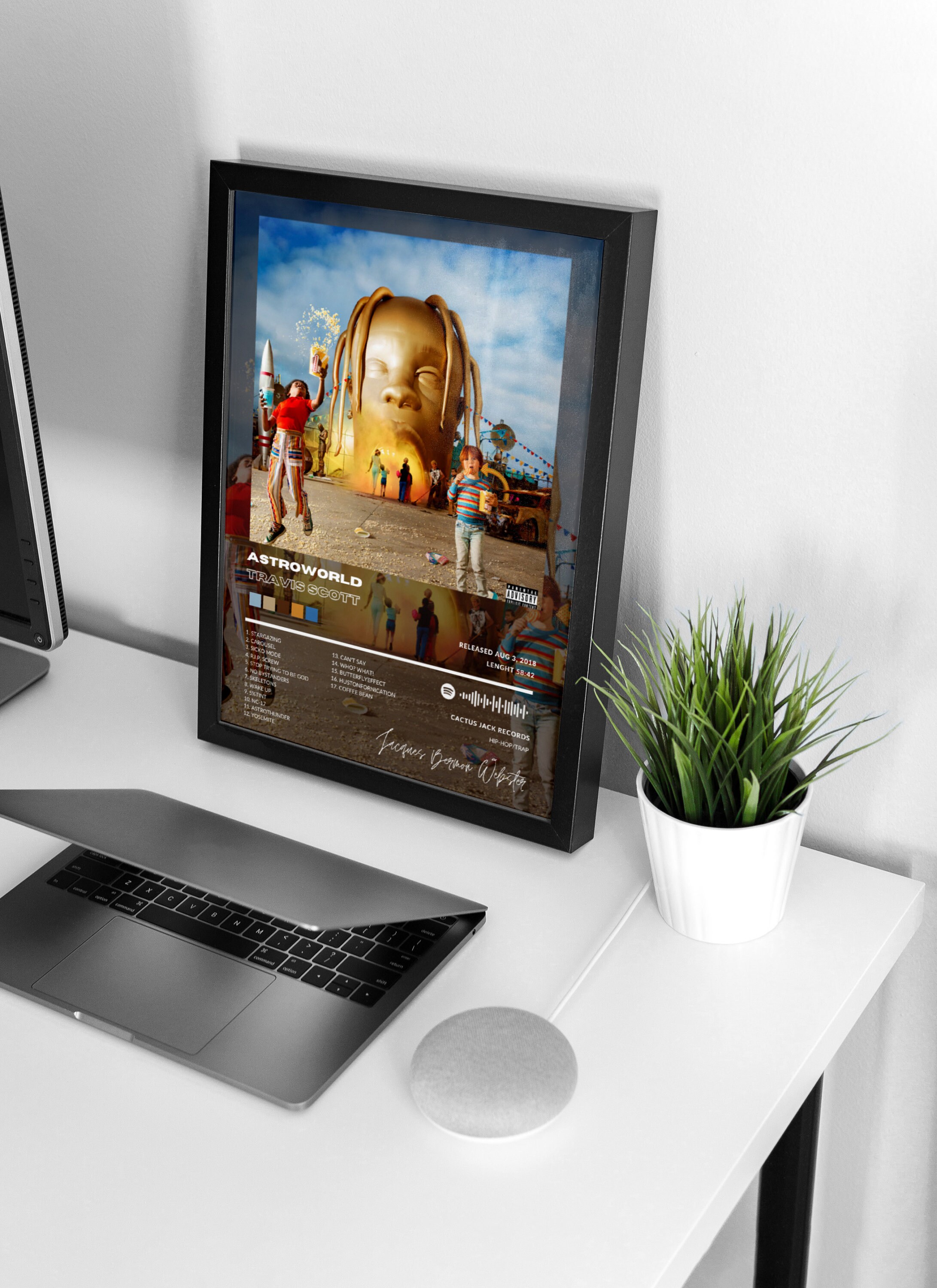 Travis Scott ASTROWORLD Cacktus Jack Digital Album Art Poster Download ...