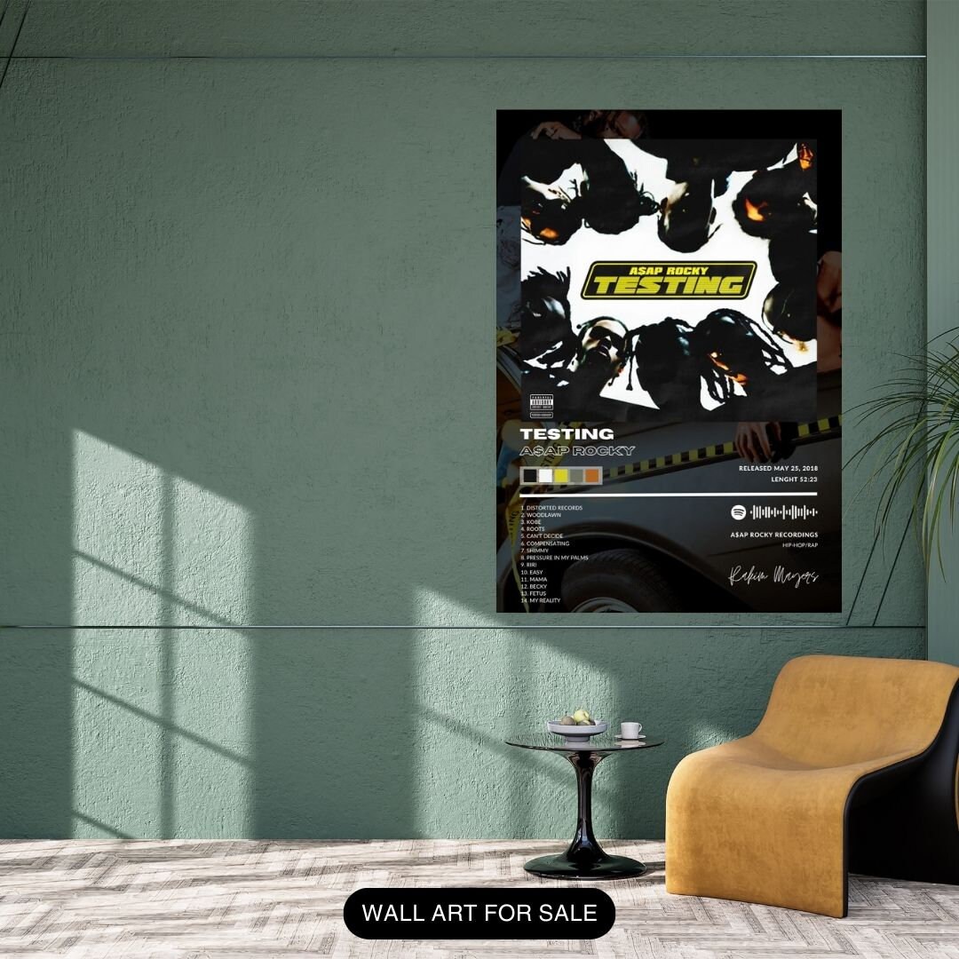 ASAP Rocky - Testing - Poster by Ian Bernstein | Printblur