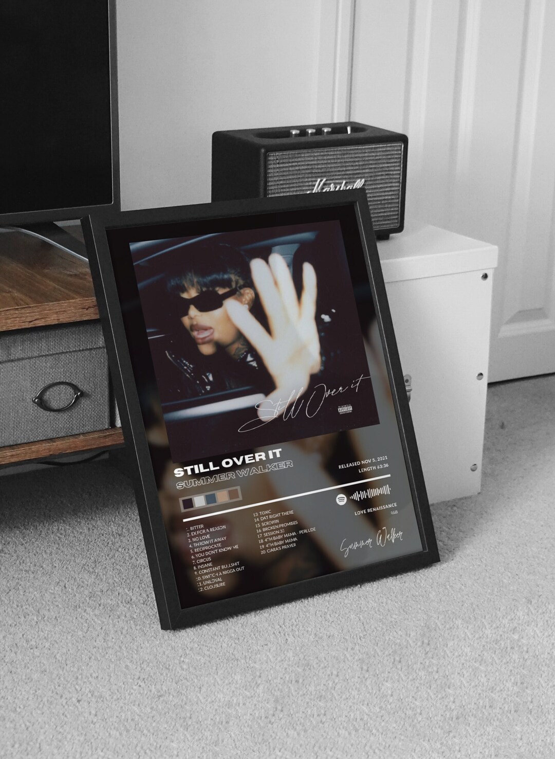 Summer Walker Still Over It Album Poster Digital Album Art Poster ...