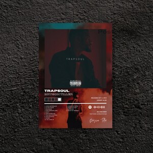 Bryson Tiller Trapsoul Jubiläum Digitales Album Art Poster Download ...