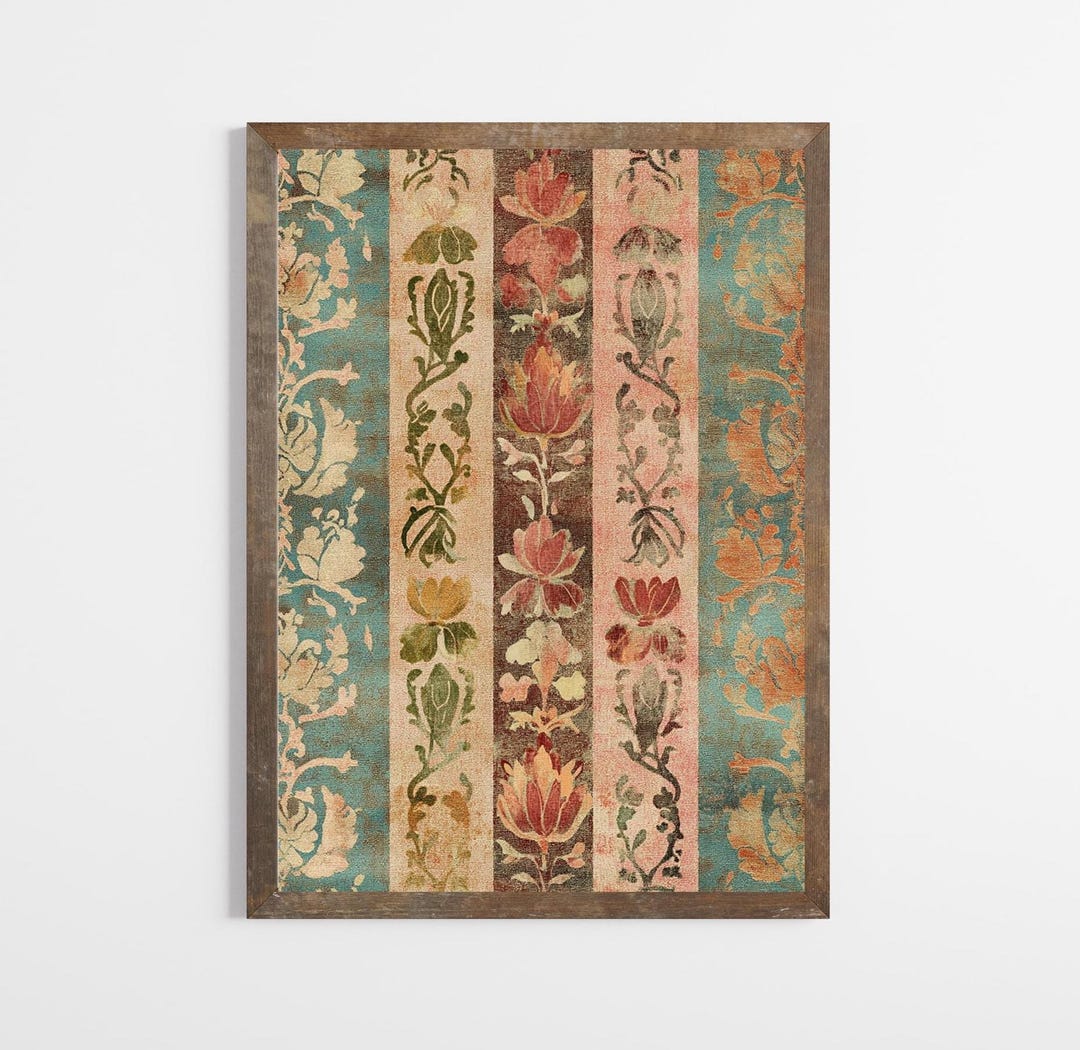 Floral Tapestry | Vintage PRINTABLE Pattern | Spanish Textile Print ...