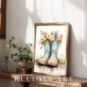 Spring Gallery SET of Six | Spring PRINTABLE Wall Art | Easter Art ...