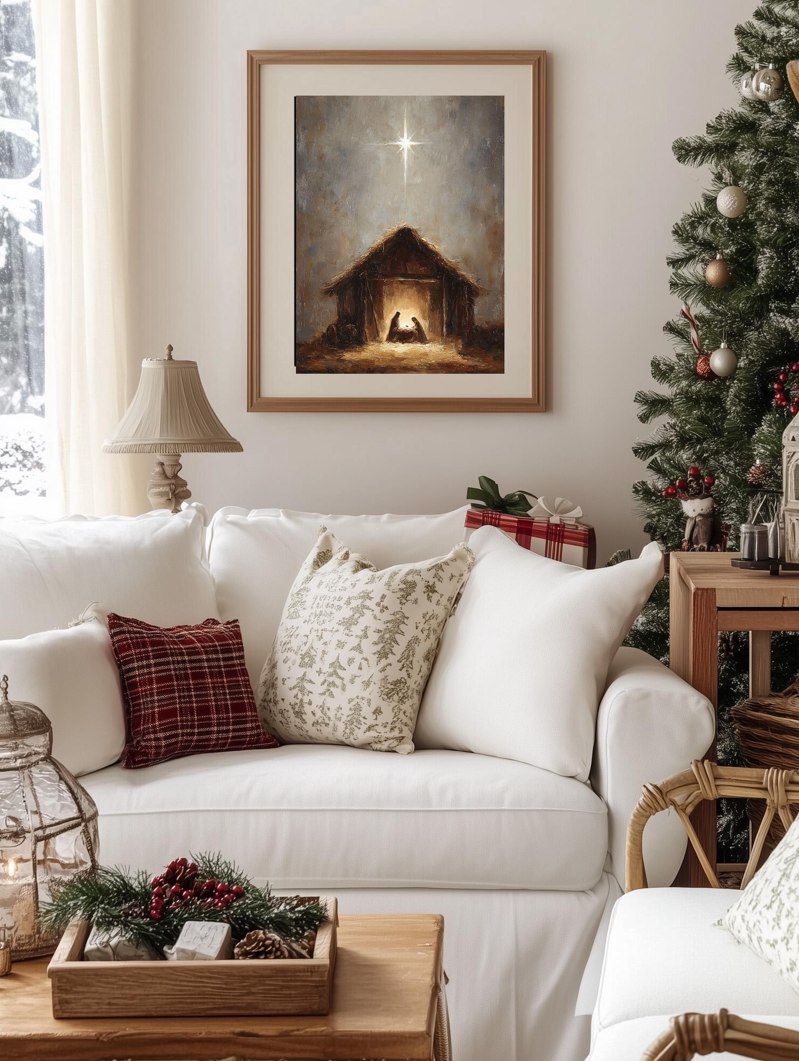 Christmas Nativity Manger | Christmas Manger Wall Decor | Nativity Wall ...