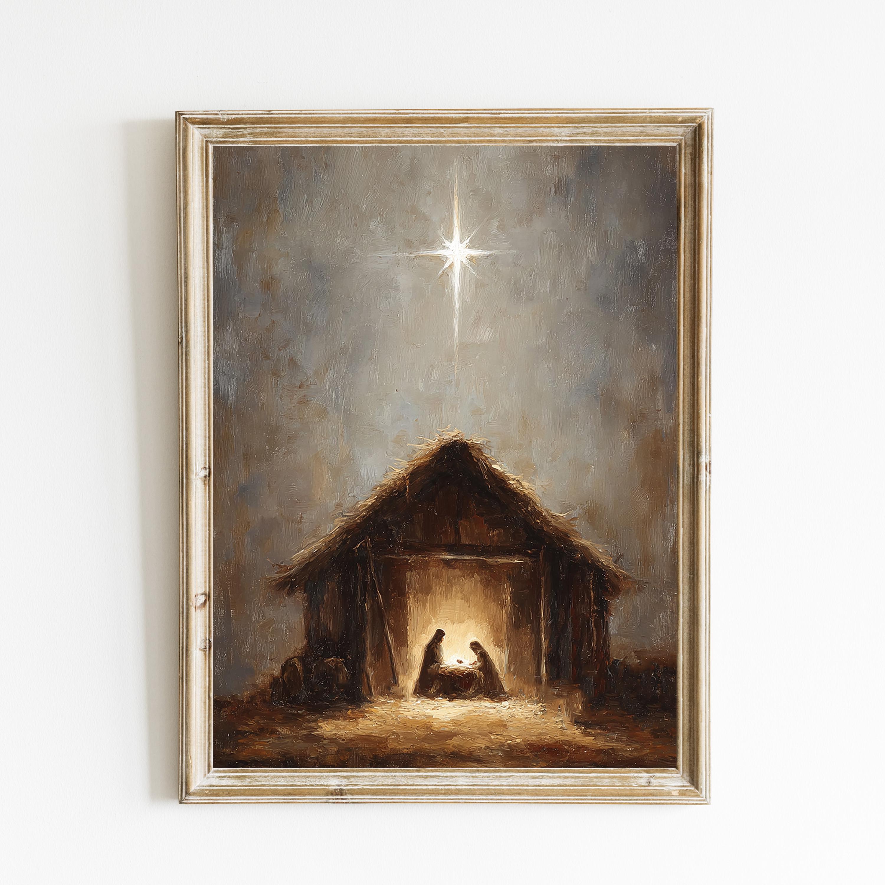 Christmas Nativity Manger | Christmas Manger Wall Decor | Nativity Wall ...