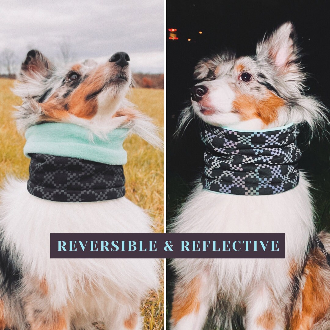 Basecamp | Reflective Dog Scarf, Fleece Dog Scarf, Dog Cowl, Night ...